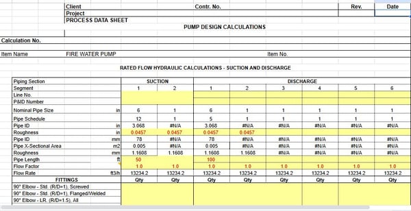 CENTRIFUGAL PUMP DESIGN CALCULATIONS | Growmechanical spreadsheets