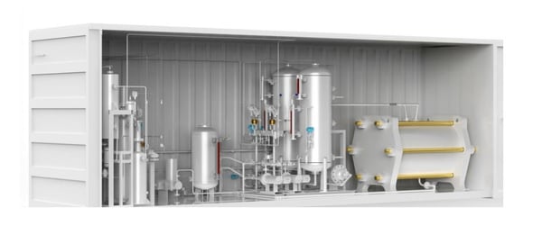 Hydrogen Generator Encapsulated in Containers | Altrogen