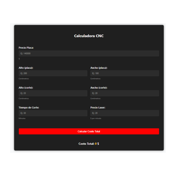 Cotizador HTML | Arteman Design