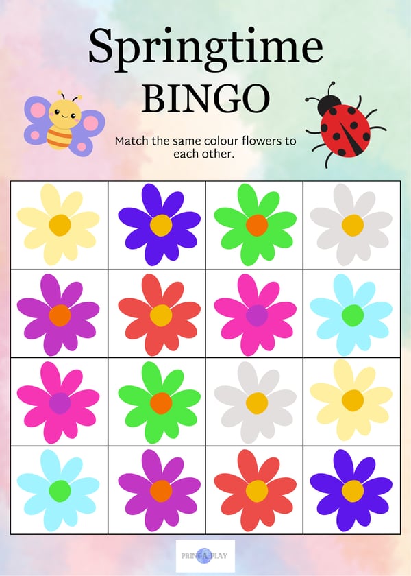 Springtime Bingo Game | Print-A-Play