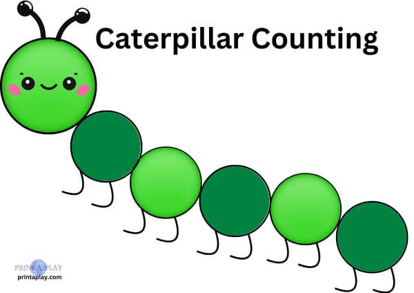 Caterpillar Counting Game | Print-A-Play