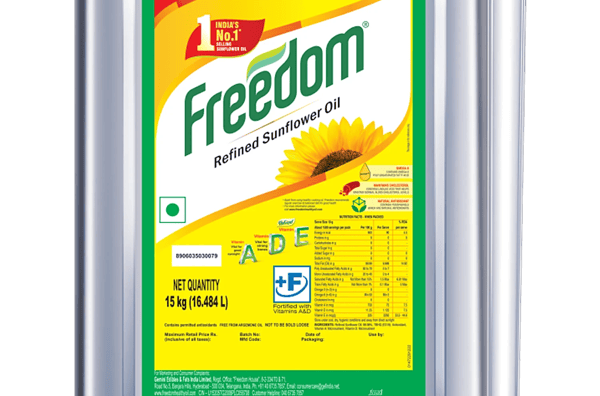 Freedom Refined Sunflower Oil 15KG (16.5L) | Penna Mart