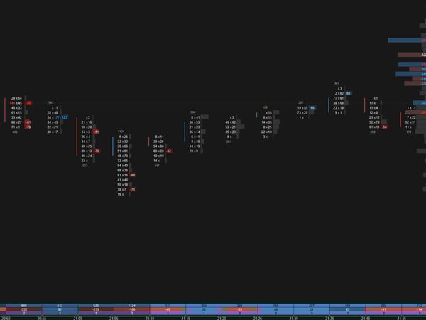 Footprint Chart (With Filtered Delta / Volume Profile / Delta Profile ...
