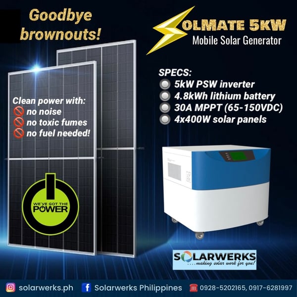 SolMate 5kW | Https://solarwerksph.com