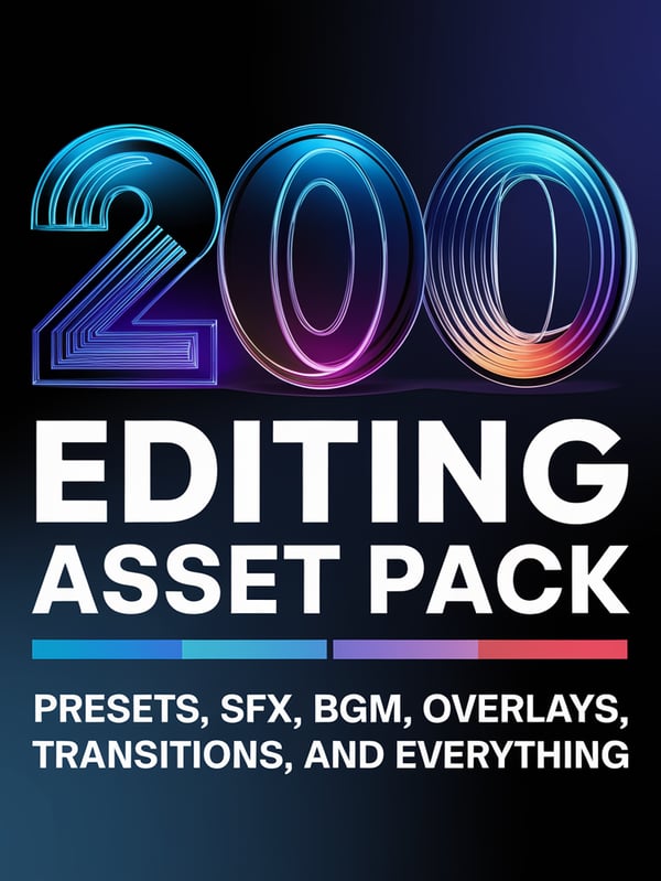 200 GB+ Video Editing Assets Pack | Editors Gurukul