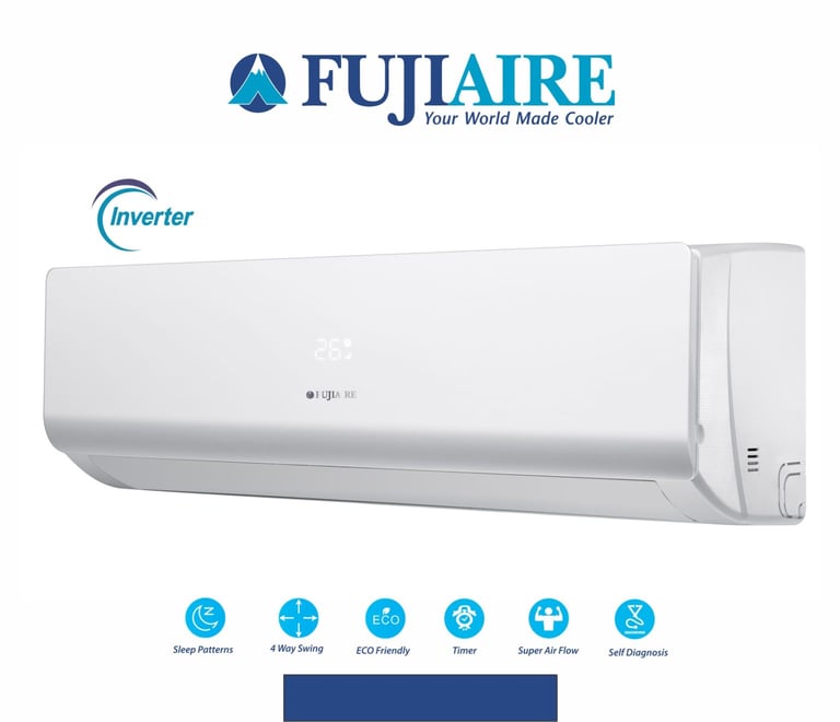 Wall Split Unit Inverter 1 Ton Fujiaire *Free Installation and Shipping ...