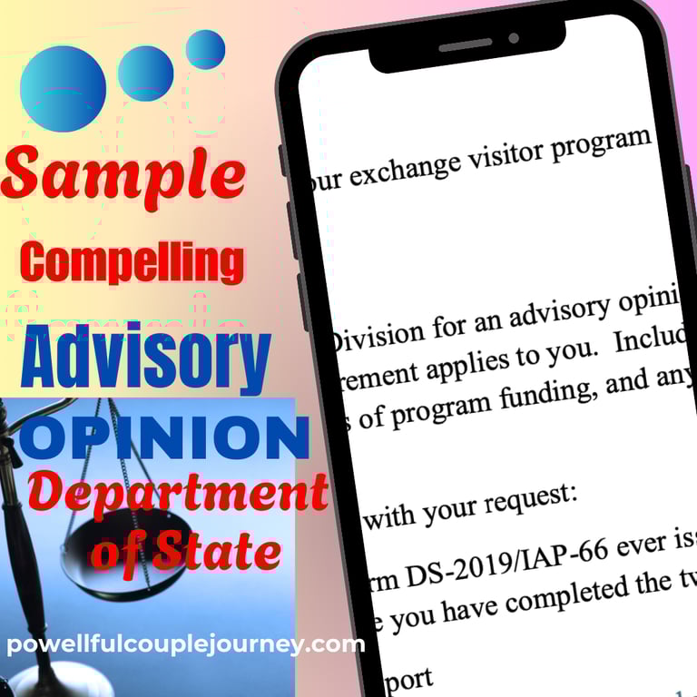 Advisory Opinion Template J1 Teacher with "P" Code | POWELLful Couple ...