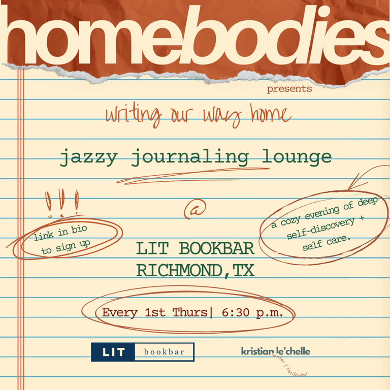 Homebodies: Writing Our Way Home | kristian le'chelle | sound therapy ...