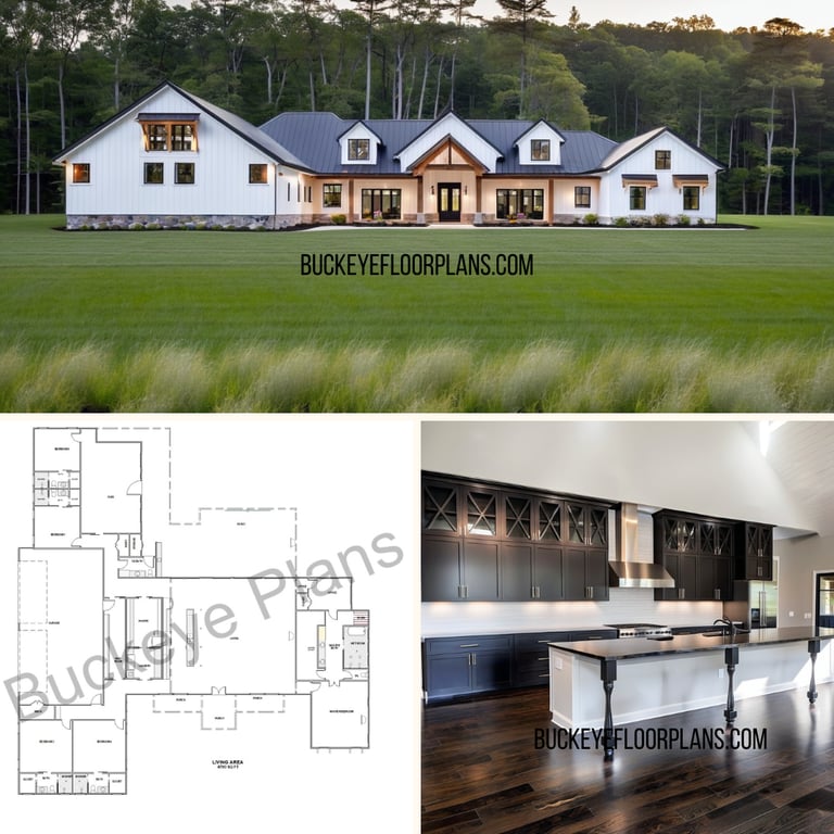 5-Bedroom Farmhouse Plan | Buckeye Plans