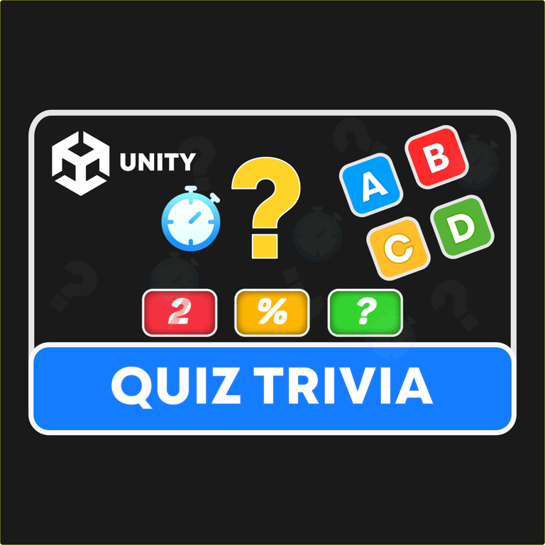 Unity Quiz Game Template - Game Asset for Unity Developers | Grafik Games