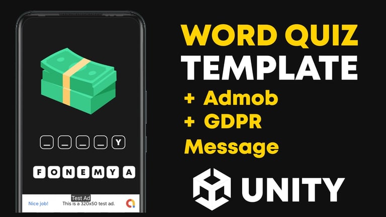 Word Quiz Game Project - Admob & GDPR Message Included | Grafik Games