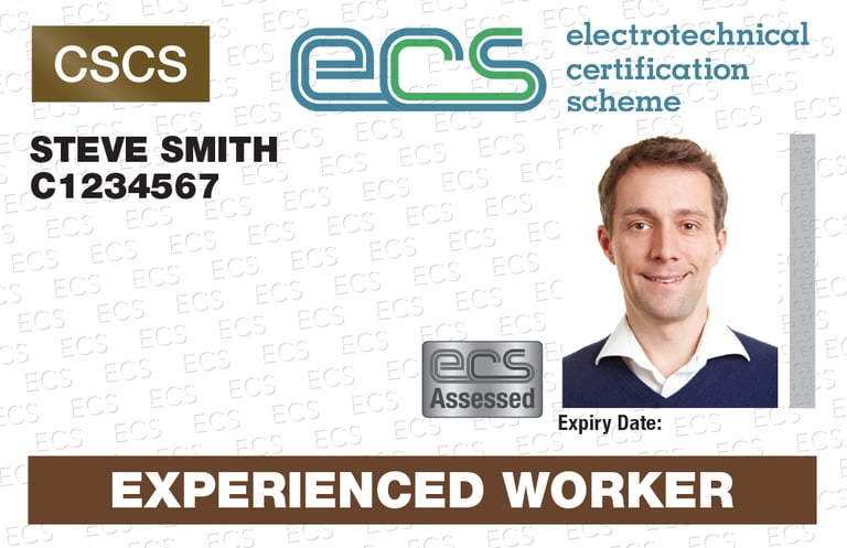 ECS Experienced Worker (EWA) Card | ECS Electro-technical Certification ...