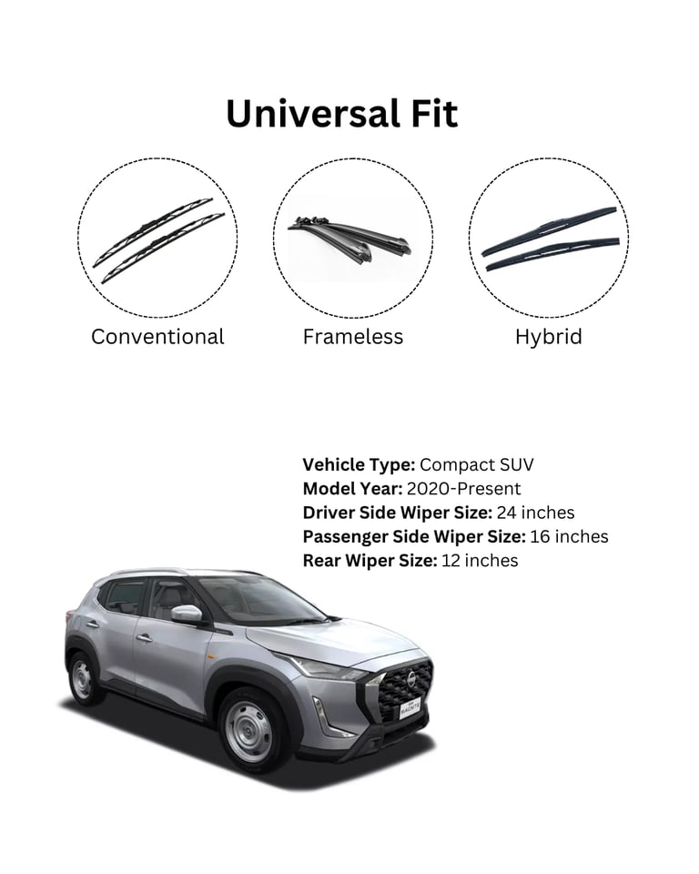 Nissan Magnite Wiper Blades – Durable & Efficient | Prootto