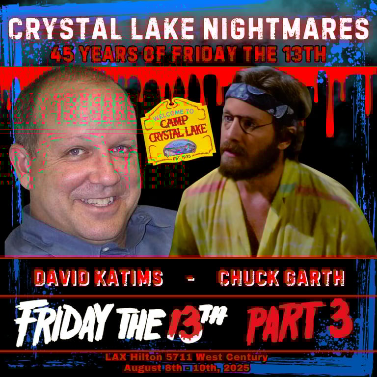 Friday The 13th Part 3 Autographs | Crystal Lake Nightmares