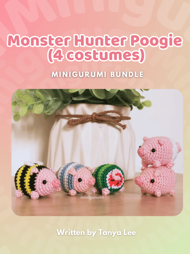 Poogie Pig Crochet Pattern | Minigurumi