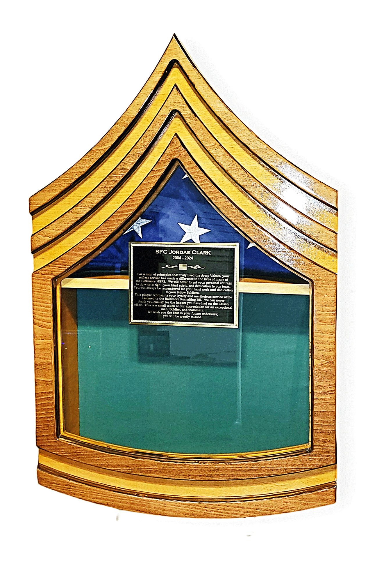 Army E7 Sergeant First Class Themed Retirement Shadow Box | Roy ToolBox