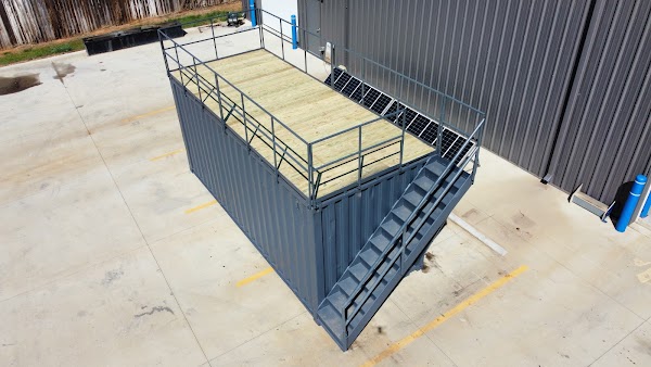 20' Unibox Roof Deck with railling | Craftsman Tiny Homes