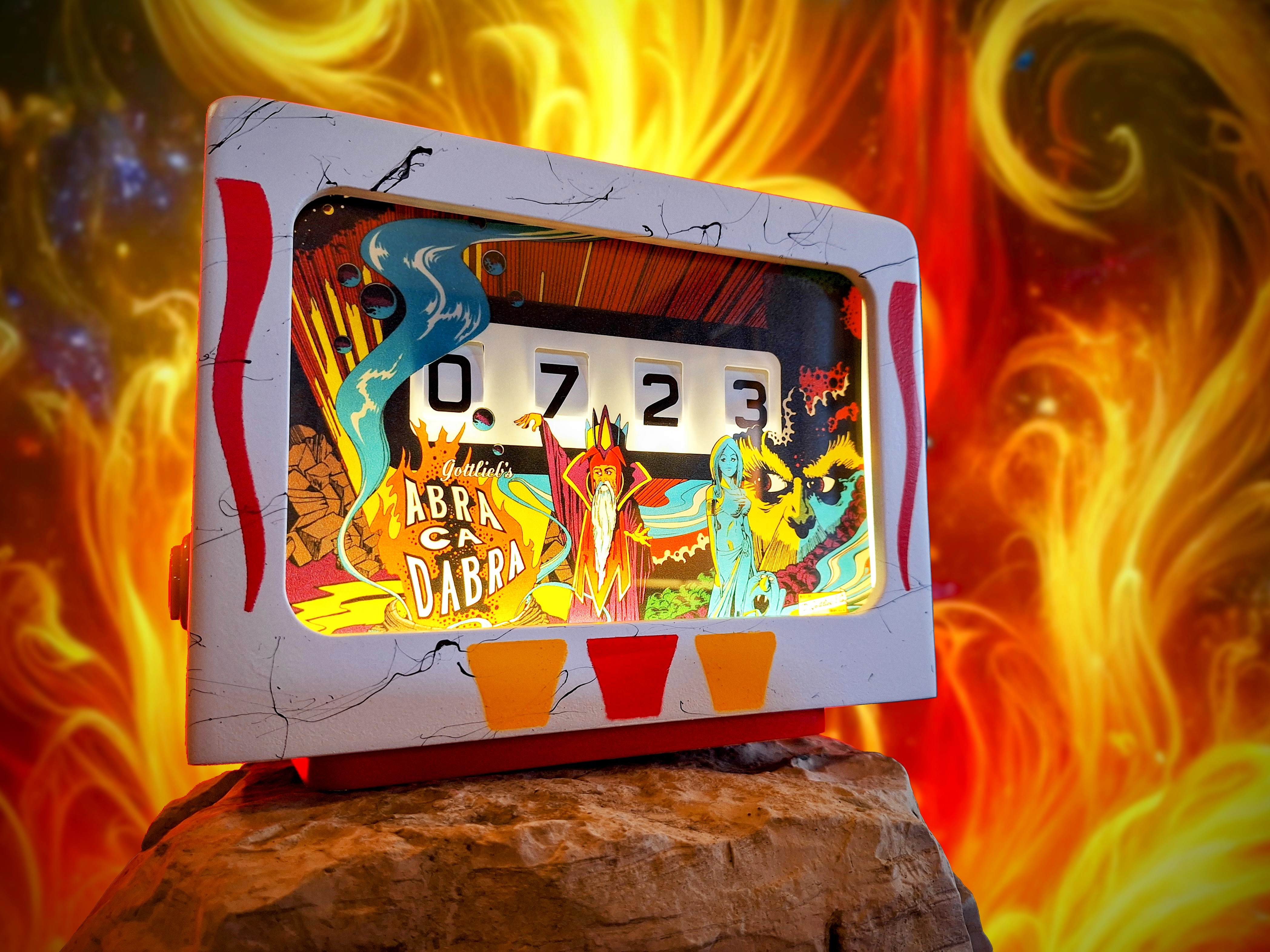 Gottlieb® Abra Ca Dabra Clock | Ayscrim Studios - Vintage Pinball ...