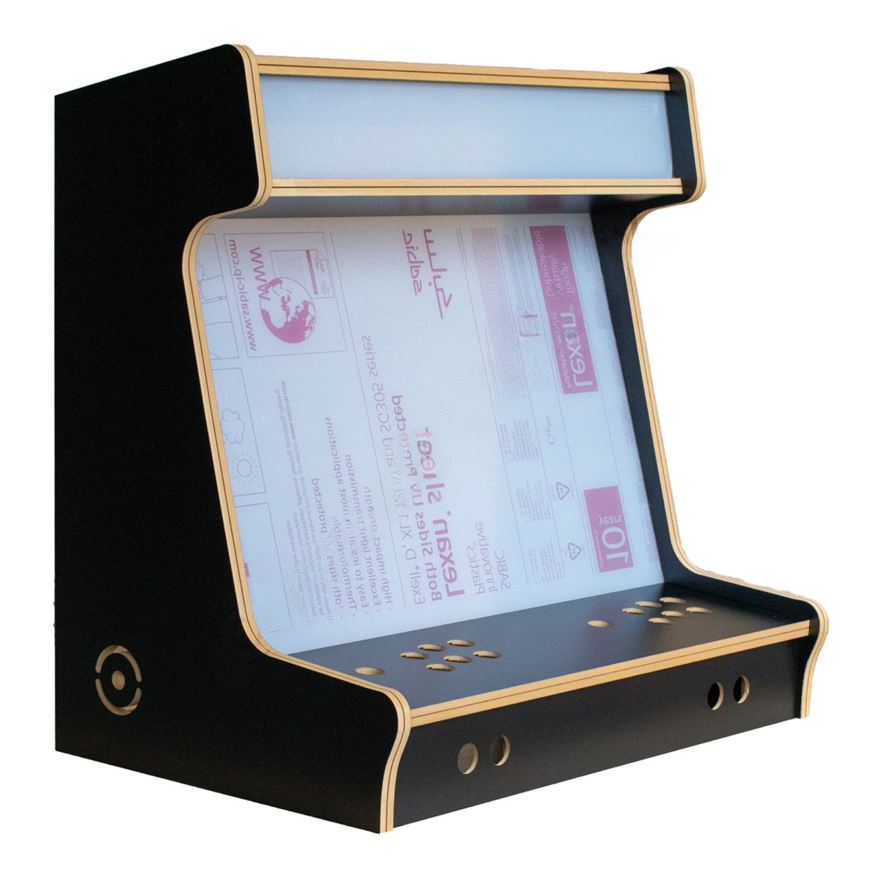 27" Black Bartop Arcade Machine Kit Flat Pack | Knockout Arcades