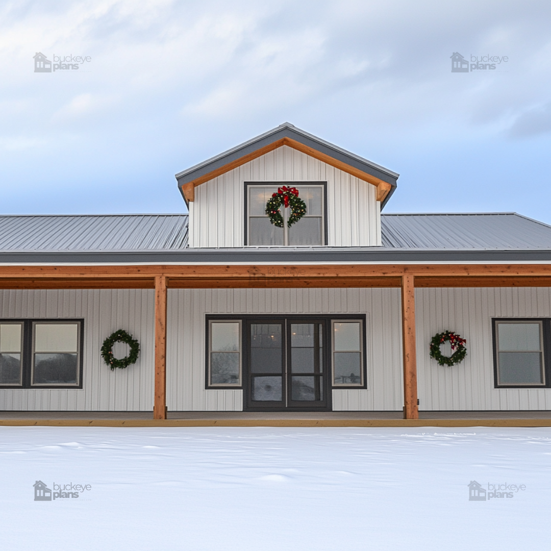 Rustic Ridge V7 - The Ultimate Modern Barndominium Plan | Buckeye Plans