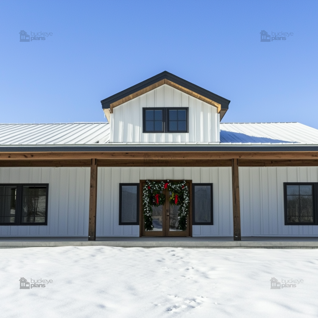 Rustic Ridge V7 - The Ultimate Modern Barndominium Plan | Buckeye Plans