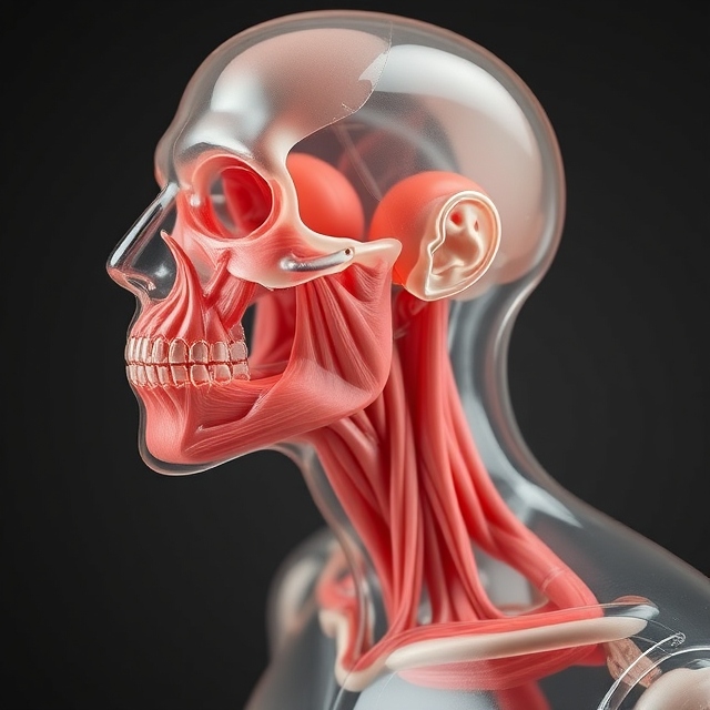 Transparent Mastication Muscles Model | Clear Simulations
