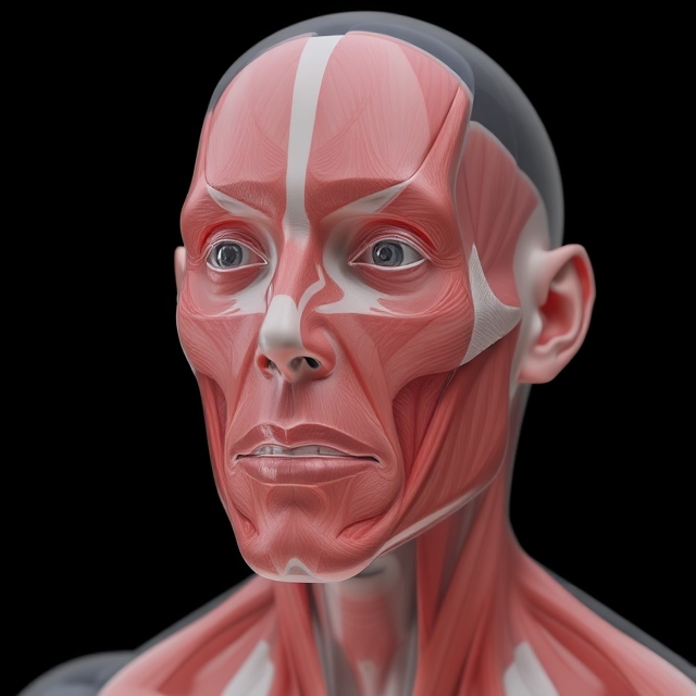Transparent Facial Muscles Model | Clear Simulations