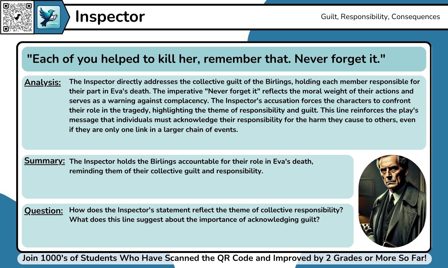 GCSE English Lit: 75+ An Inspector Calls Quotes With Grade 9 Analysis ...