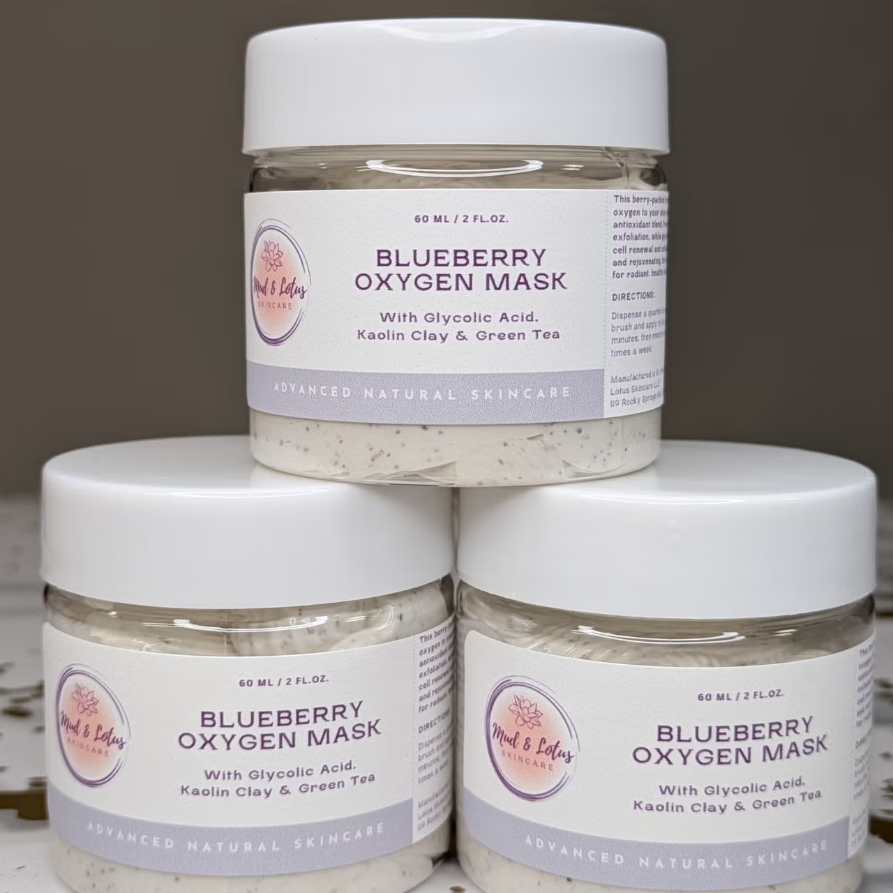 Blueberry Oxygen Mask for Oily Skin | Mud & Lotus Skincare