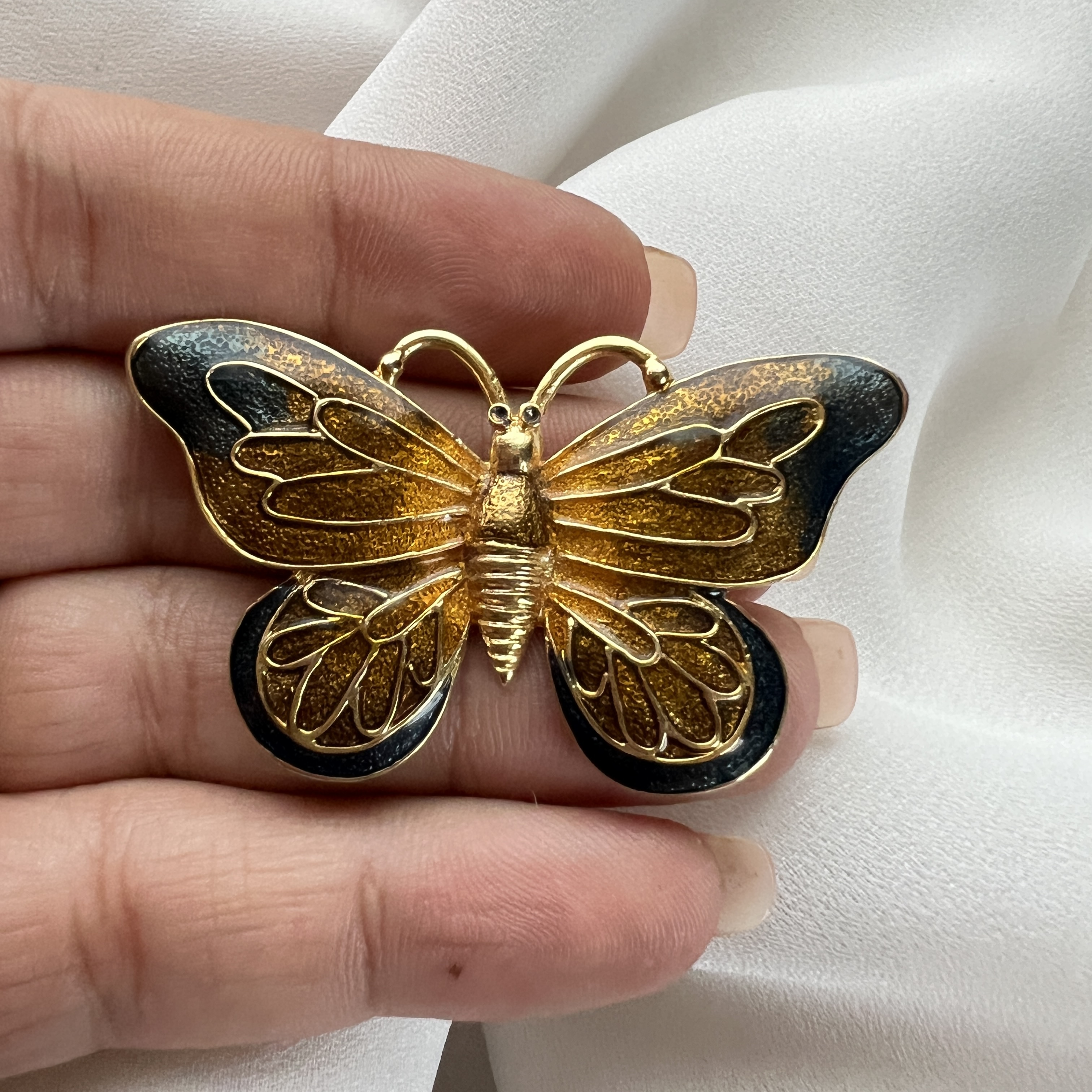 Vintažinė sagė drugelis | Dionka