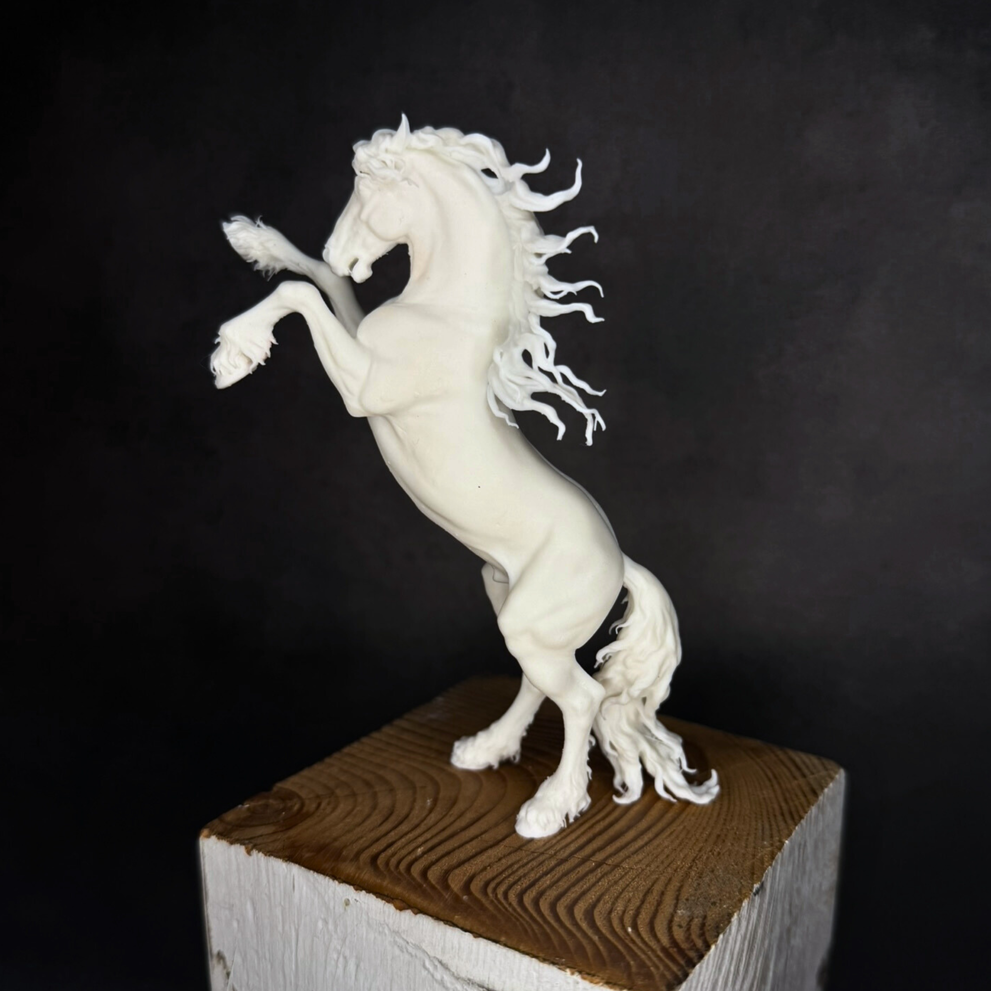 Rearing Friesian Horse by Breathtime 3D Printed Model | Tallman 3D Arts