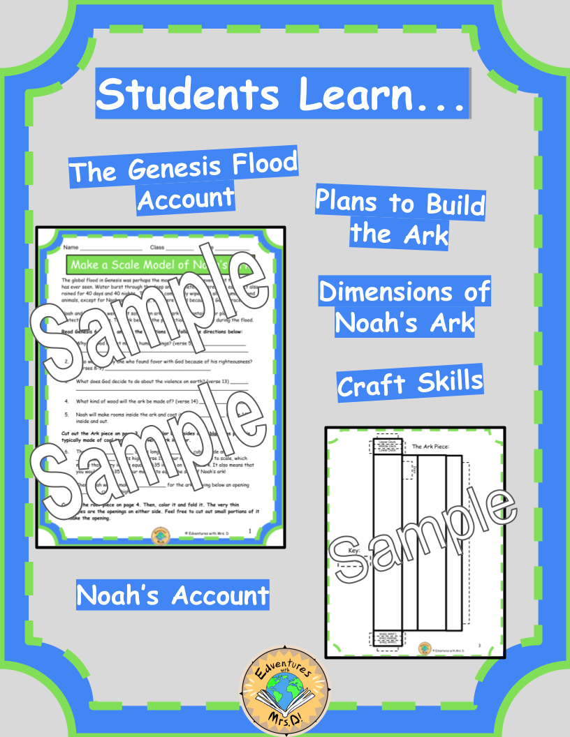 Make a Scale Model of Noah's Ark | Edventures With Mrs. D