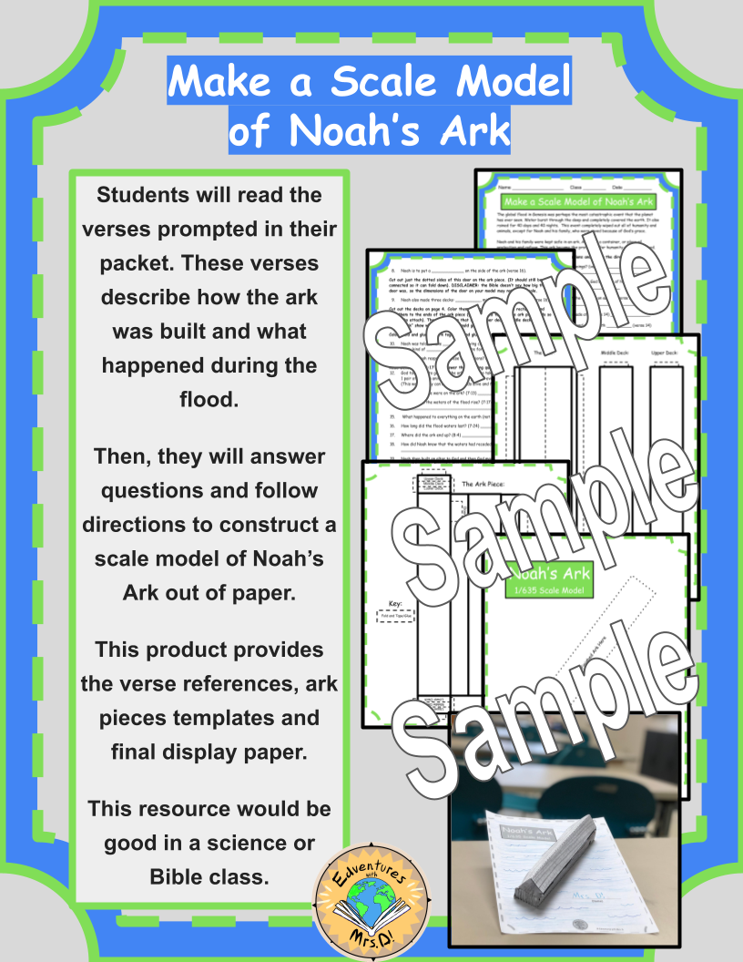 Make a Scale Model of Noah's Ark | Edventures With Mrs. D