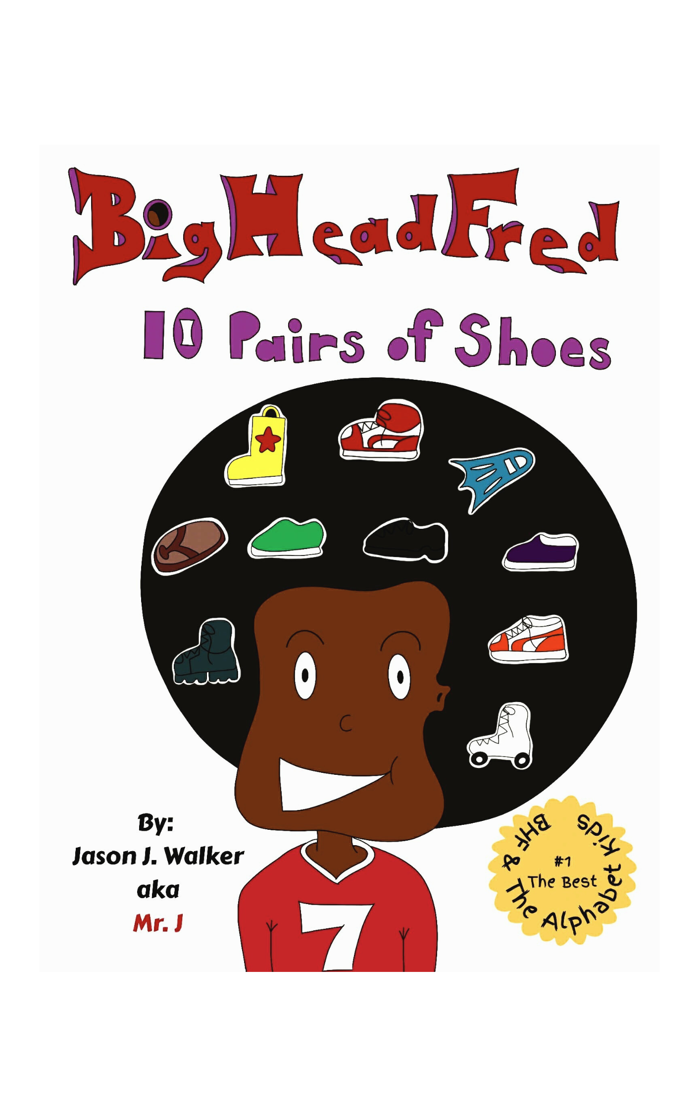Big Head Fred: 10 Pairs of Shoes (e-book/flip book) | alphabet kids store