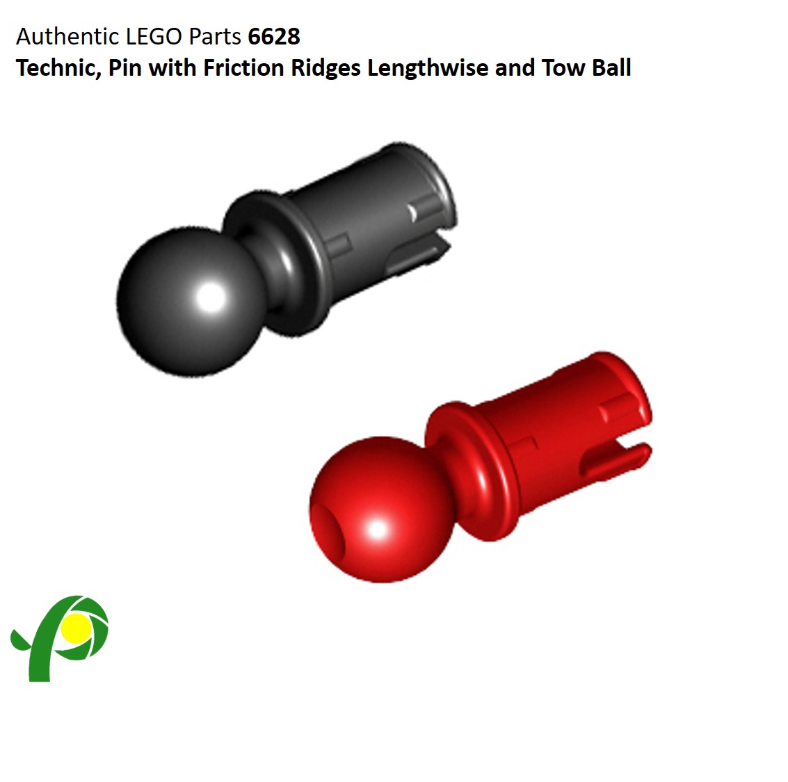 LEGO Technic Pin with Friction Ridges and Tow Ball (Part 6628 ...