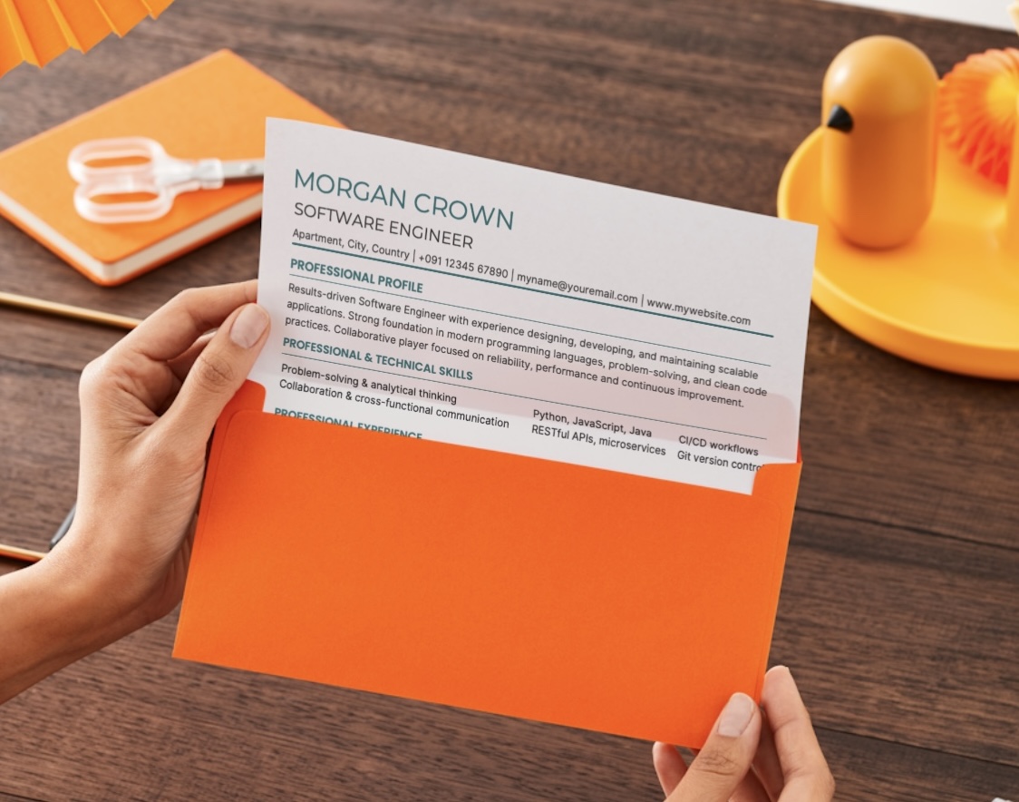 Professional ATS Resume Template (Indigo) + FREE Cover Letter Template ...