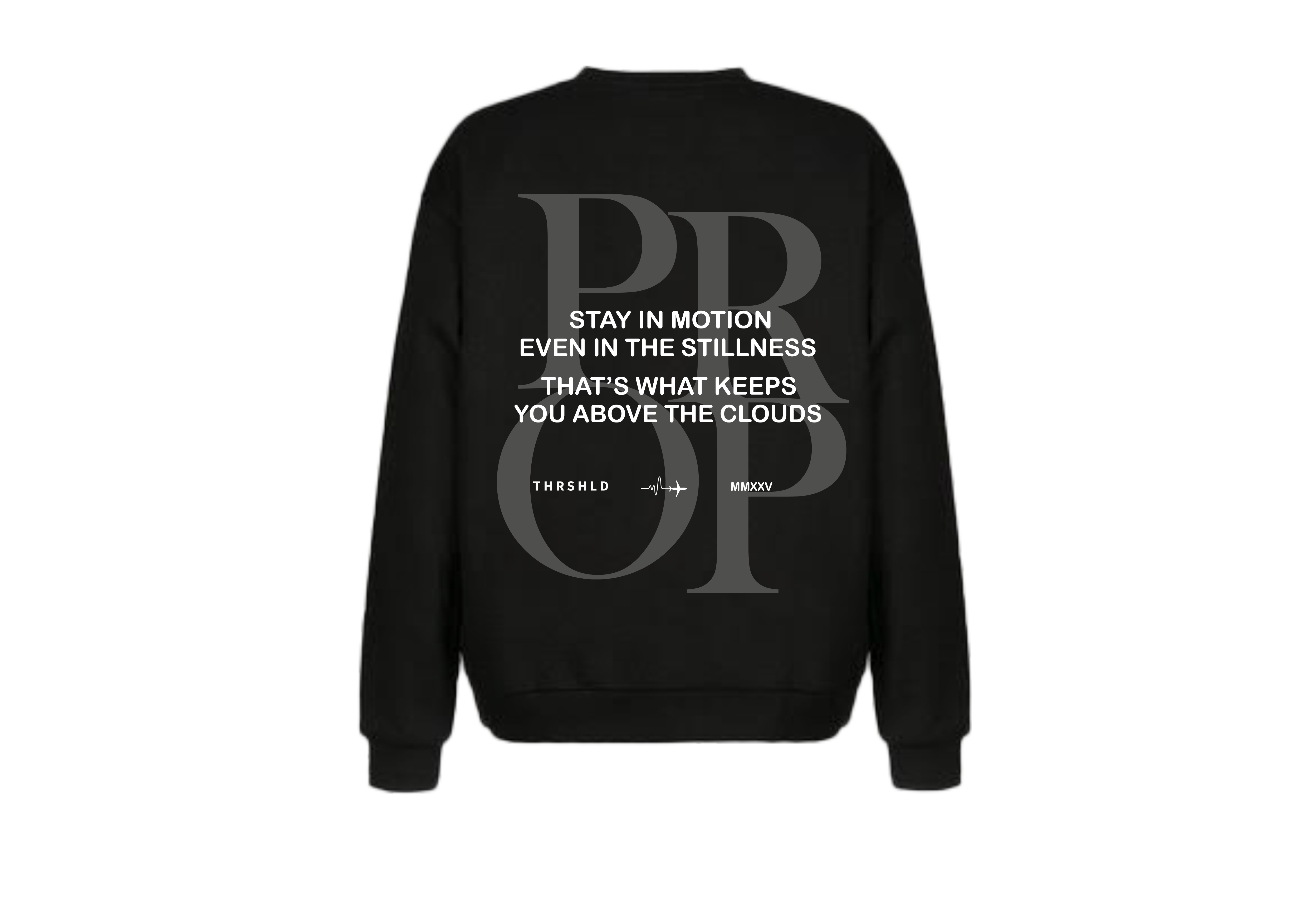 PROP SWEATSHIRT RUNWAY NOIR | THRSHLD