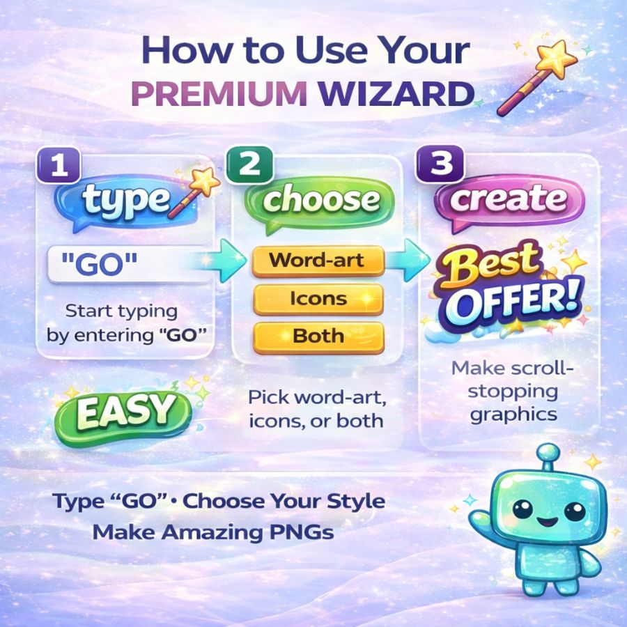 Stop The Scroll Wizard Premium Bold Social Media Word Art Tool | Create ...
