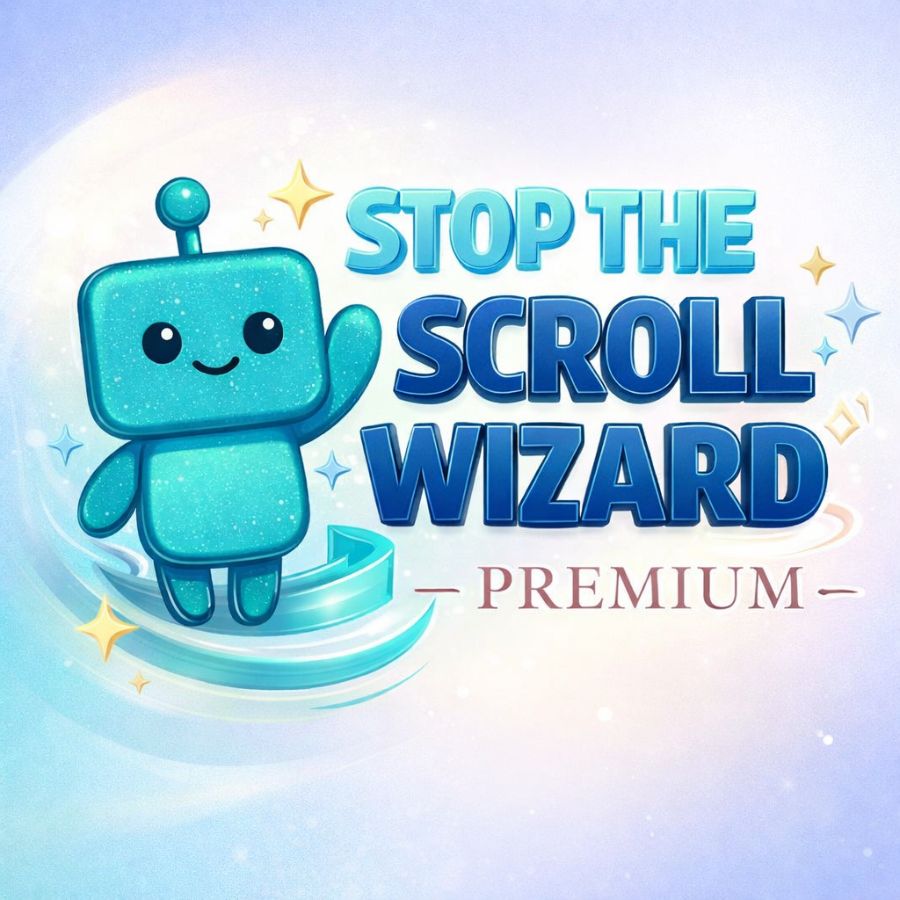 Stop The Scroll Wizard Premium Bold Social Media Word Art Tool | Create ...